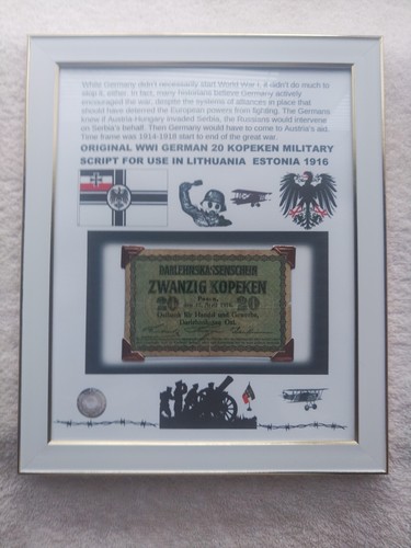 WWI ORIGINAL GERMAN MILITARY SCRIPT FOR USE IN LITHUANIA ESTONIA 1916 ...