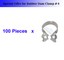 100 PCS Dental Rubber Dam Clamps Endodontics Ivory Retractors Premolar ...