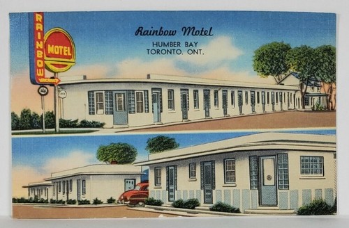 Canada Toronto Ontario Rainbow Motel Humber Bay Postcard R19 | eBay