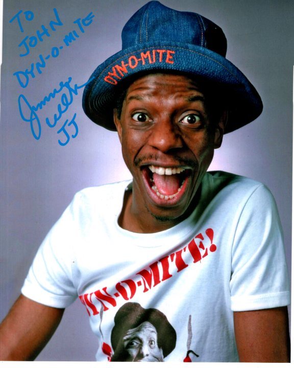 JIMMIE JJ WALKER Signed 8x10 GOOD TIMES DYNOMITE Photograph - To John ...