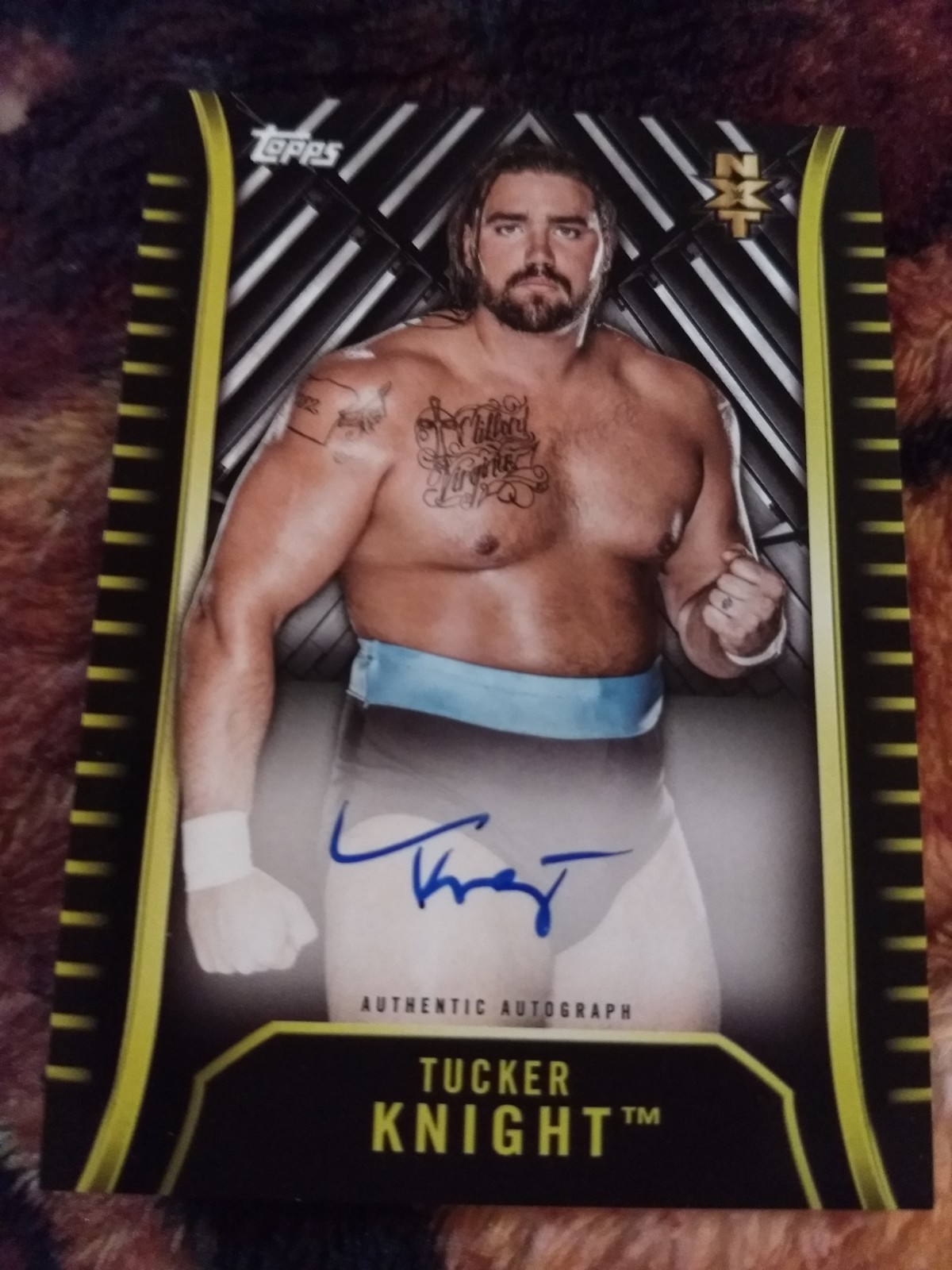 Tucker Knight Signed 2018 Topps WWE NXT Card NrMt | eBay