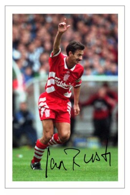 IAN RUSH Signed Autograph PHOTO Fan Signature Gift Print LIVERPOOL ...