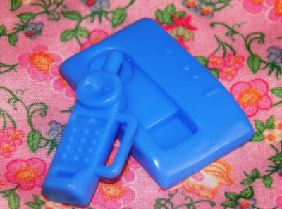 Barbie Blue telephone Cell phone decor accessories fits loving family ...