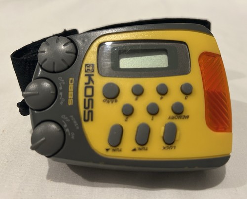 Works! KOSS PP257 Water-Resistant Sports Digital AM/FM Radio DBBS Radio ...