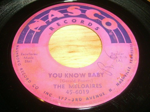 The Melloaires Northern Soul R'n'B Vocal 45 rpm Nasco Record Label Viny ...