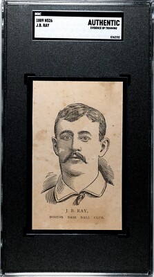 1889 N526 No. 7 Cigars Baseball Card - JB Ray SGC Auth TOUGHEST CARD IN ...