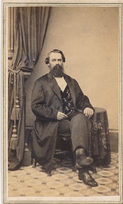1870-1879 CDV New York Businessman with Black Beard Grey & Co ...