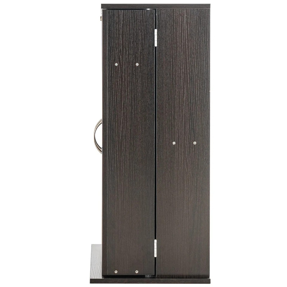 DVD CD Blu-Ray Storage Tower Cabinet Rack Media Shelf Organizer w ...