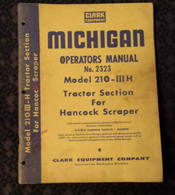 Manuals & Books - Clark Michigan