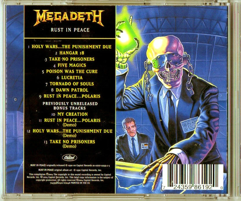 Megadeth Rust In Peace Remastered
