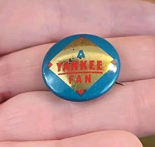 1964 New York NY Yankees Crane Potato Chips A Yankee Fan Baseball Pin ...