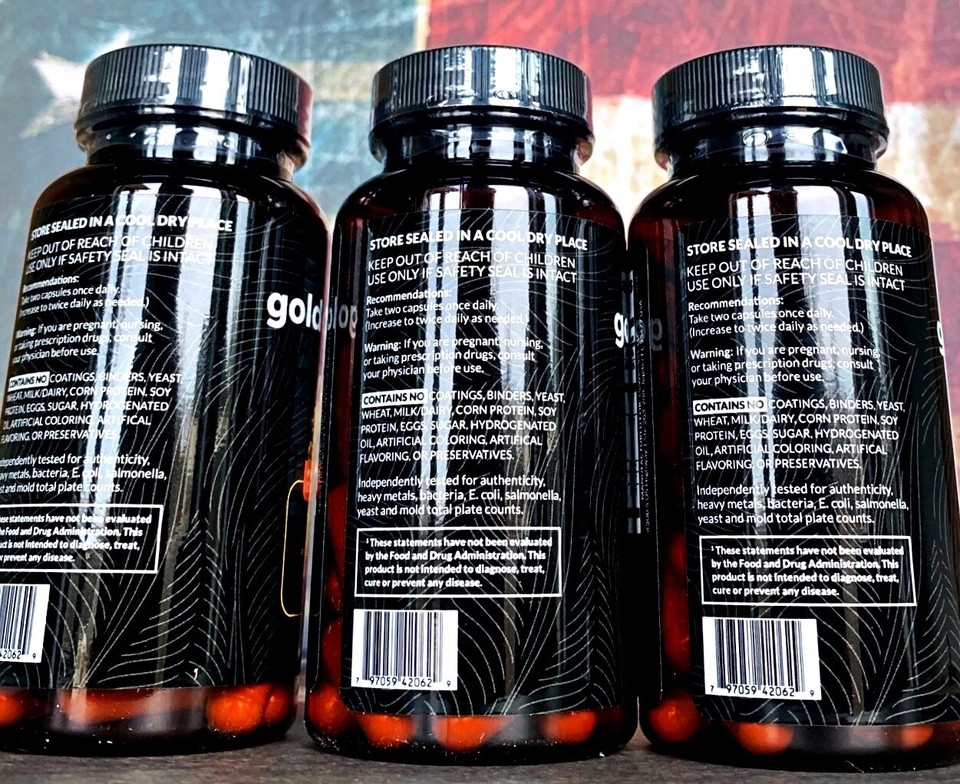 Golden Revive+ Joint & Muscle Support 180ct Supplement 3Mo Supply ...