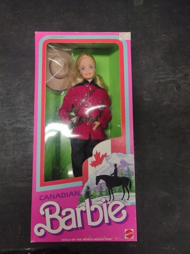 VINTAGE 1987 MATTEL CANADIAN BARBIE DOLLS OF THE WORLD # 4928 ORIGINAL ...
