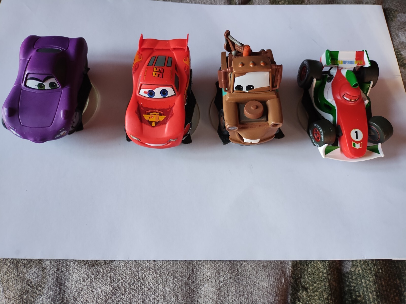 Disney Infinity Cars Figures Set of 4 Lightning McQueen, Mater, Holly ...