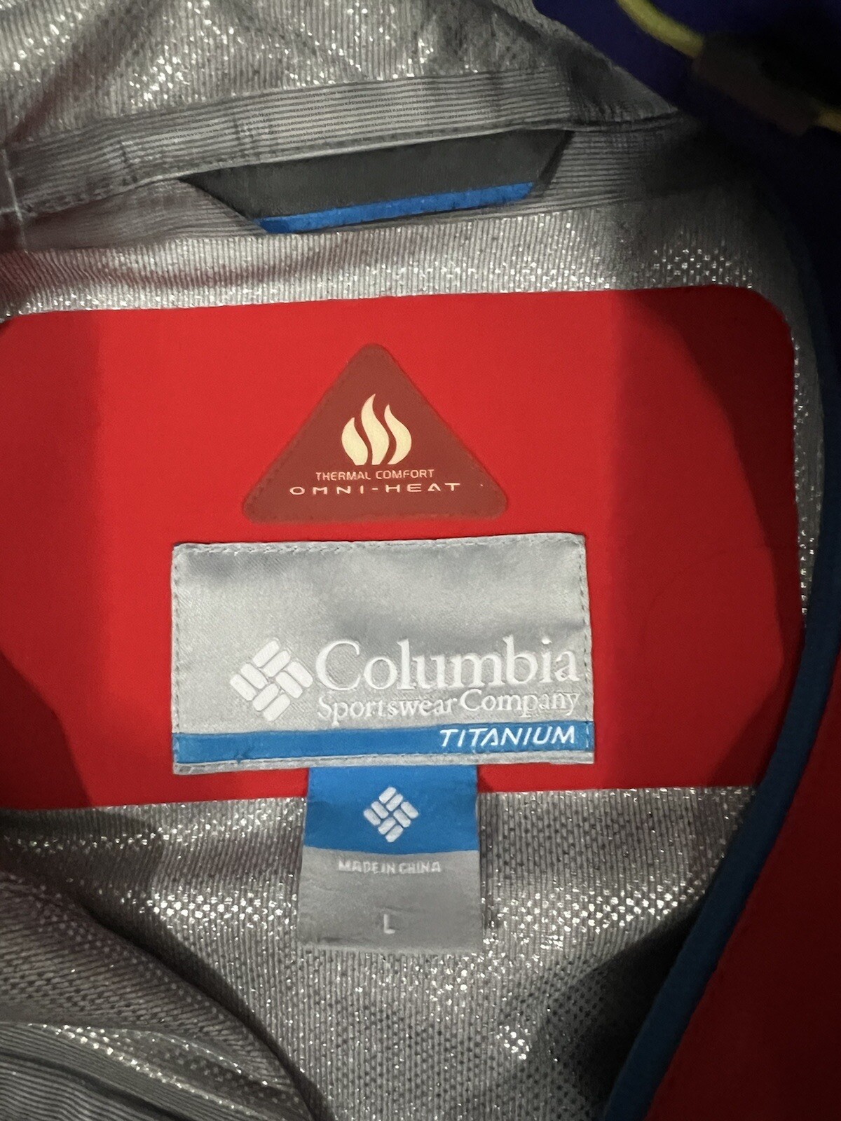 Columbia Jacket Mens L Color Triple Trail Shell Titanium Omni Heat ...