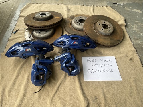 BMW G SERIES BIG BRAKE KIT 395mm FRONT & REAR CALIPERS DISCS | eBay