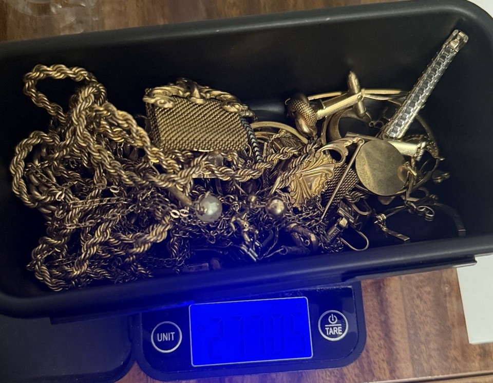 270 Grams HEAVY Gold Filled Scrap Recovery Lot 270g! Victorian Resale ...