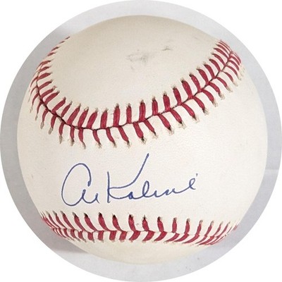 Al Kaline Autographed AL Brown Baseball JSA CK18265 | eBay