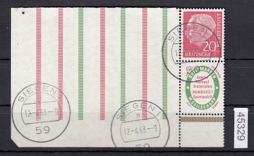 Federal 1955, Mich No Rl 1 Postmarked Corner Edge Read | eBay