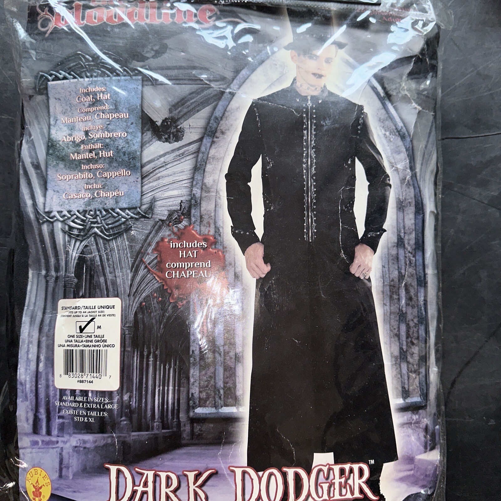 Adult Dark Dodger Vampire Ripper Punk Rock Costume One Size Standard | eBay