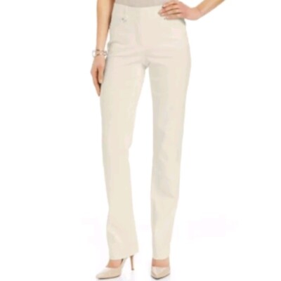 Jm Collection Petite Tummy-Control Curvy Fit Pants Stonewall SZ 16P | eBay