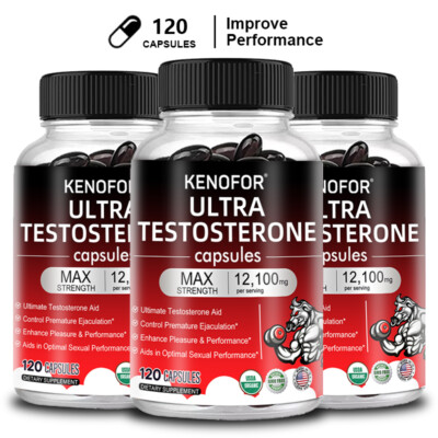 Ultra Testosteron Booster for Men, Energy & Endurance 30 to 120 ...