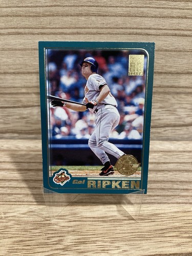 GOLD STAMP HOME TEAM ADVANTAGE 2001 Topps Cal Ripken Jr. #1 HOF HTA 50 ...