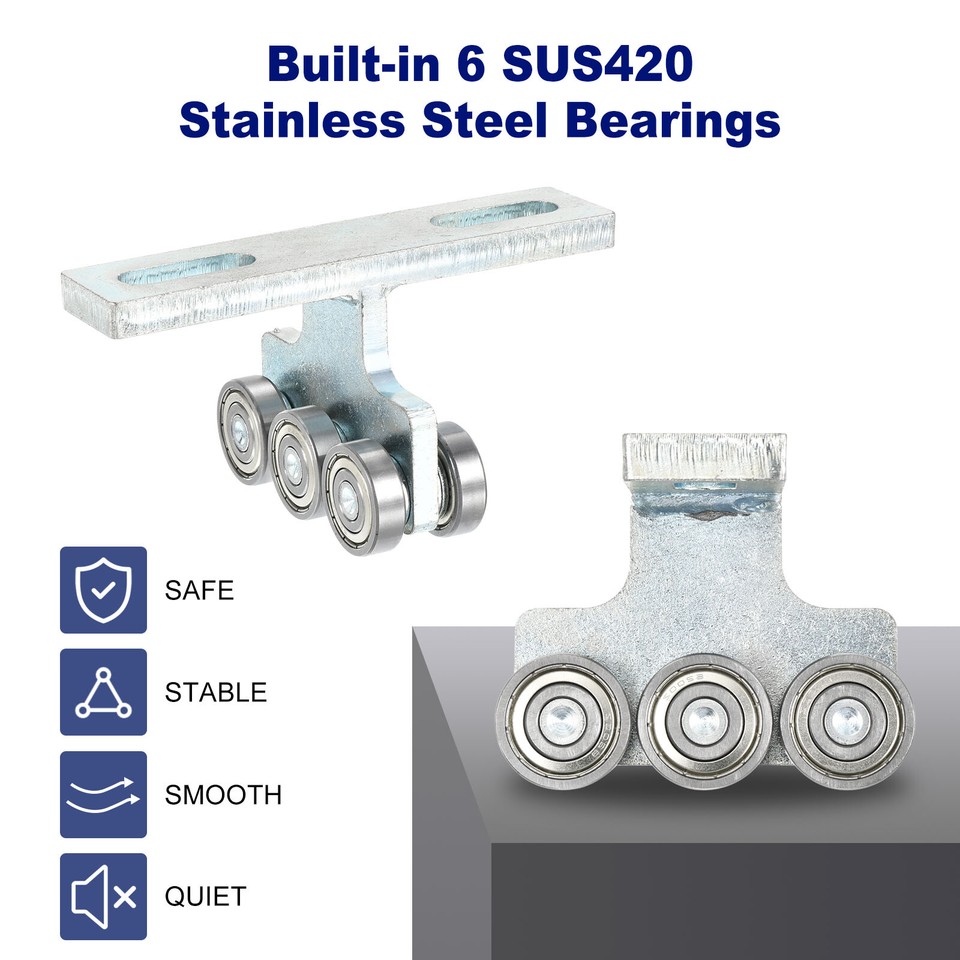 2pcs 6 Wheels Roller Electric Hoist Trolley Beam Trolleys for Strut ...
