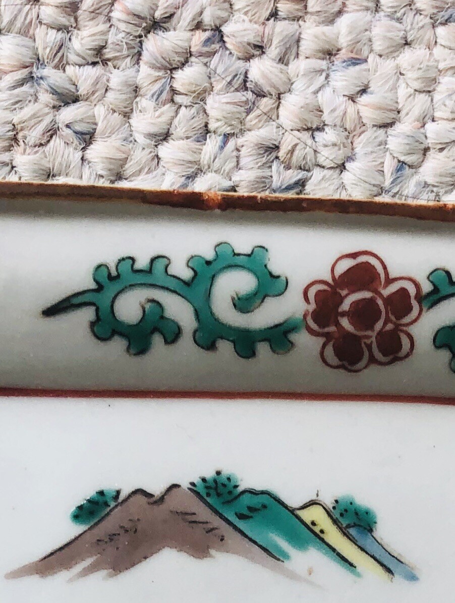 Japanese antique square plate (Kutani ware) | eBay