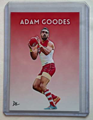 Adam Goodes Limited Edition Artist Signed "Sydney Swans" Trading Card 2 ...