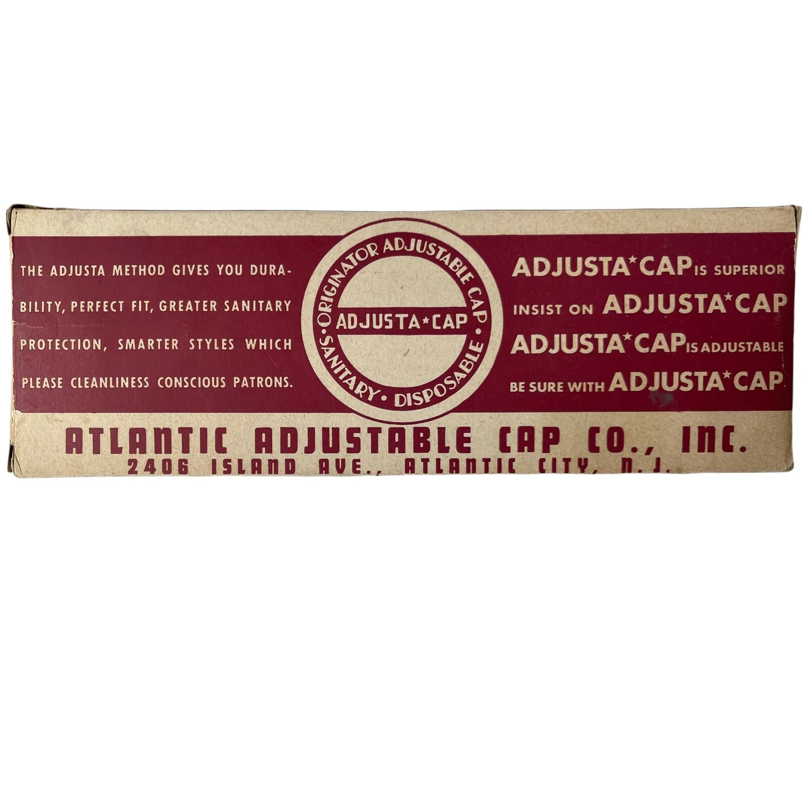 Workers Caps 1950s ADJUSTA CAP Vintage Rare Convertib… - Gem