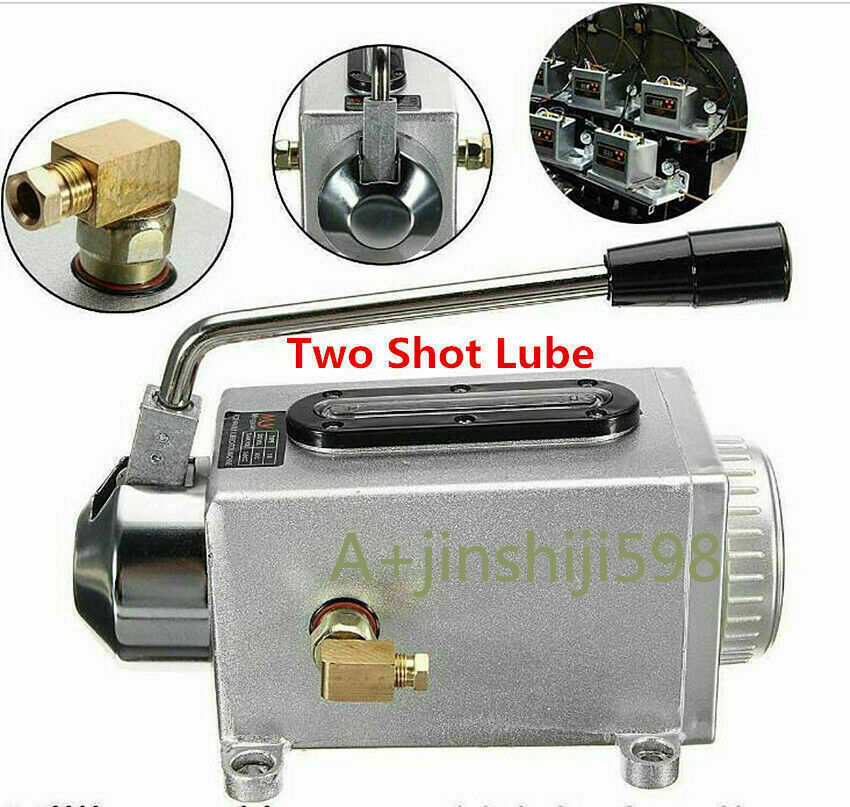 CNC Y-8 Manual Hand Pump Oiler Two Shot Lube For Bridgeport Milling ...