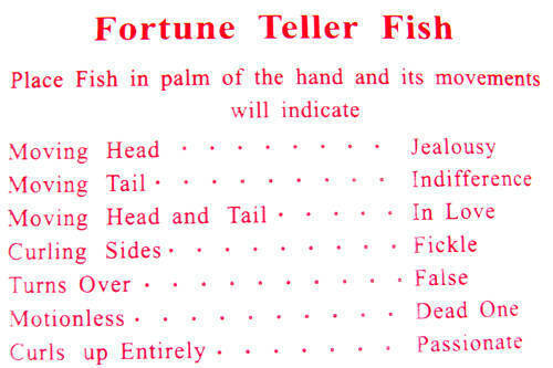1152 Fortune Teller Miracle Fish - Novelty Party Gift Favor Toys ...
