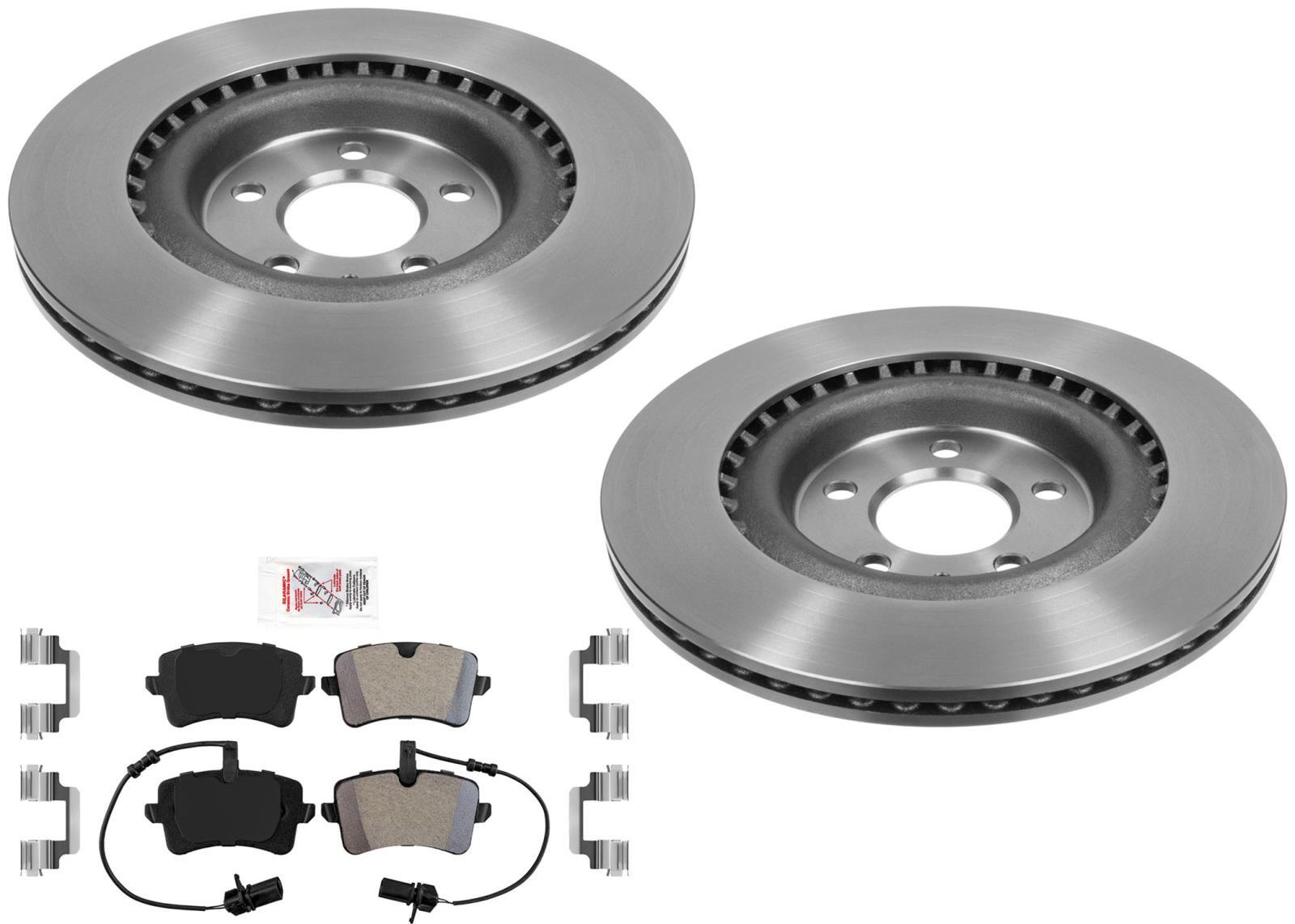 High Carbon Rear Vented Disc Brake Rotors Pads for Audi A7 Quattro 2012 ...