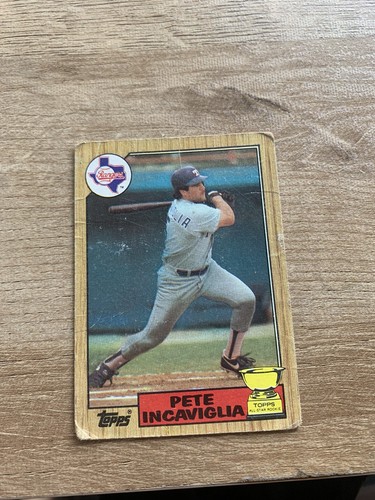 1987 Topps #550 Pete Incaviglia - Texas Rangers RC | eBay