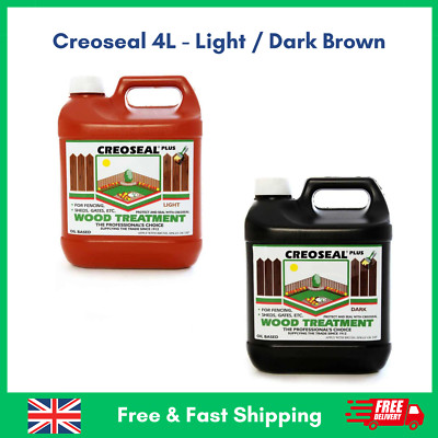 Creoseal Oil Based Fence Timber Paint Creocote Creosote Subsitute 4L ...