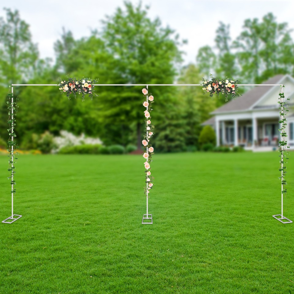 20x10ft Heavy Duty Backdrop Stand Kit - Wedding/Event Pipe Frame w ...