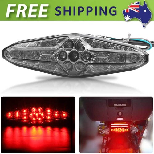 Universal Motorcycle LED Stop Rear Brake License Plate Rear Tail Light ...