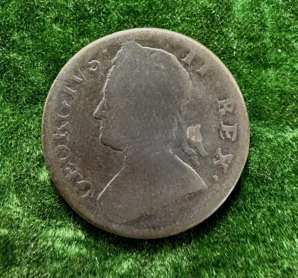 1754 Great Britain George II Halfpenny & 1825 George IIII Farthing | eBay