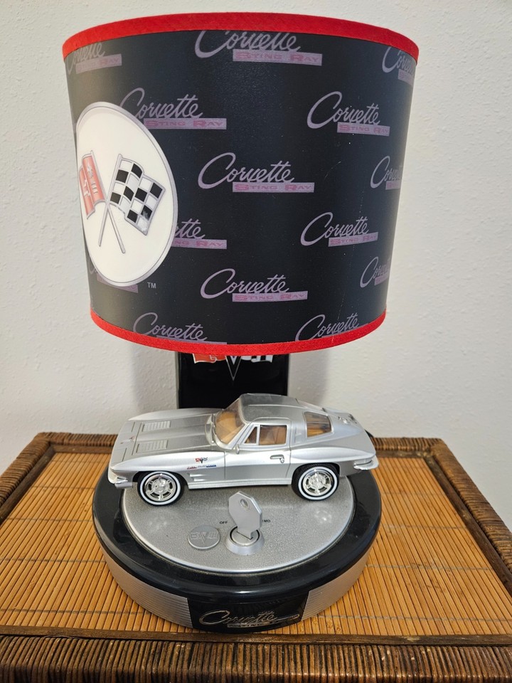 1963 Corvette Stingray Desk Table Lamp Light Engine Sound King America ...