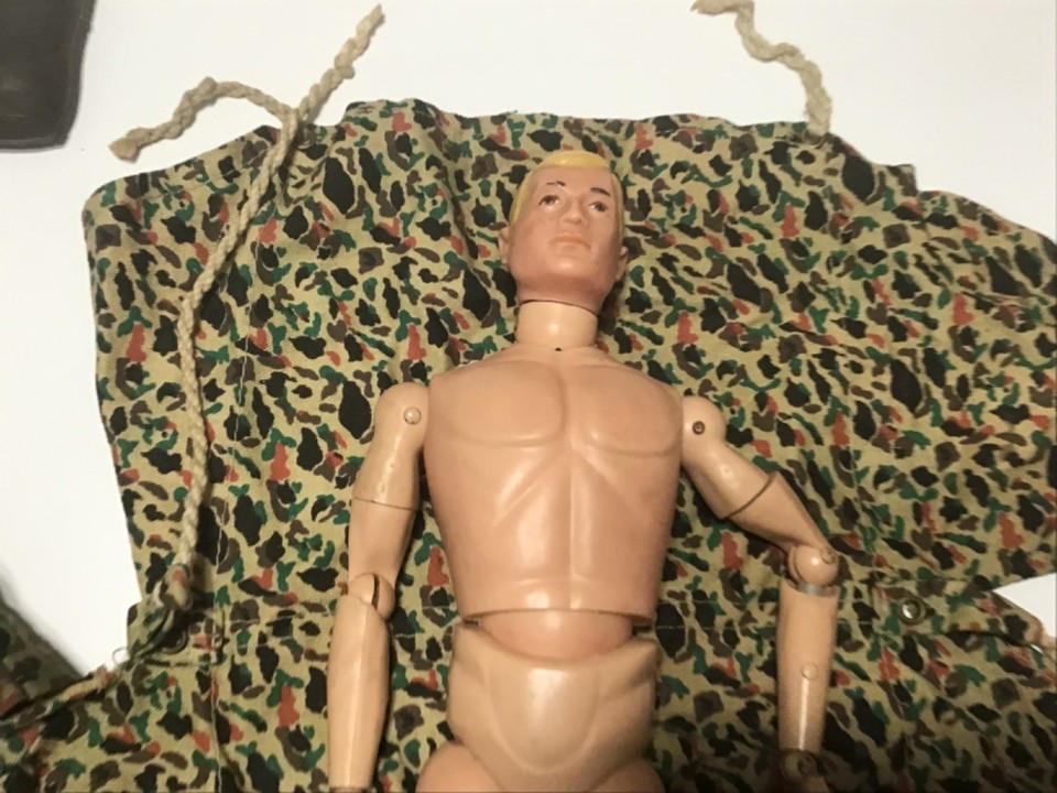 HASBRO GI JOE BLONDE PAINTED HEAD BLONDE MARINE MADE IN JAPAN PLUS ...
