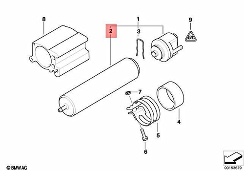 Genuine BMW E46 E60 E60N E61 E61N E63N Fuel Filter Cartridge OEM ...