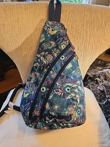 NWT Sakroots On The Go Large Sling Backpack - Royal Blue Sea Turtle ...