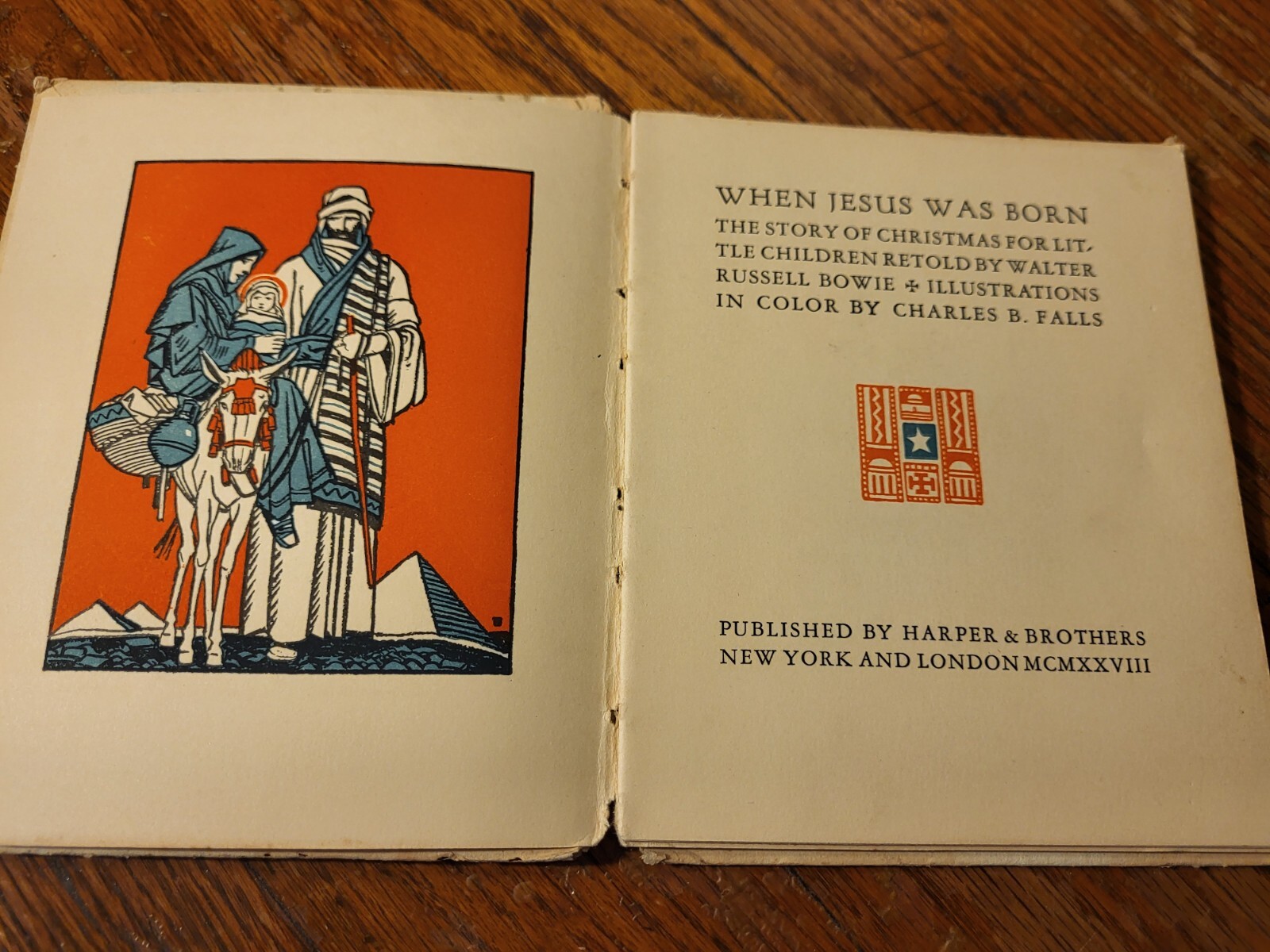 1928 When Jesus was Born The Story of Christmas for Children. BOWIE-1ST ...