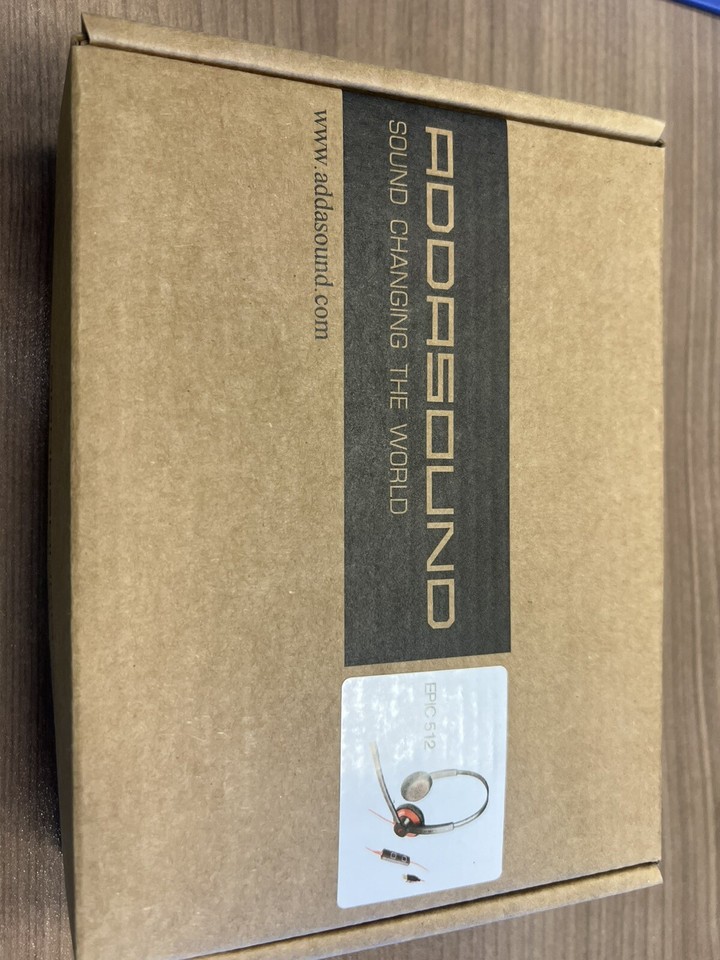 Addasound EPIC 512 Wired USB Stereo Headset (EPIC-512) New 812974025121 ...
