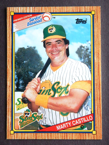 Marty Castillo #10 Topps Senior League 1989 Baseball Card (Ft Myers Sun ...