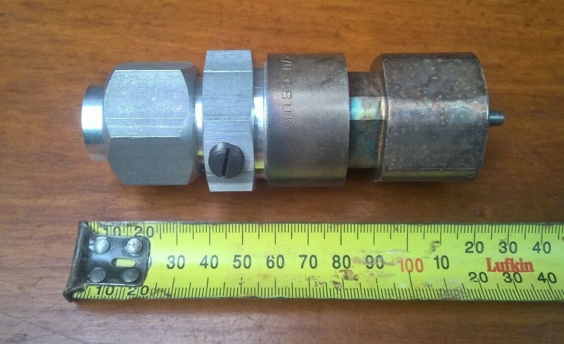 1 x UG-154/U CBUM LC Male RF Coax Cable Connector Adaptor RG218/U ...