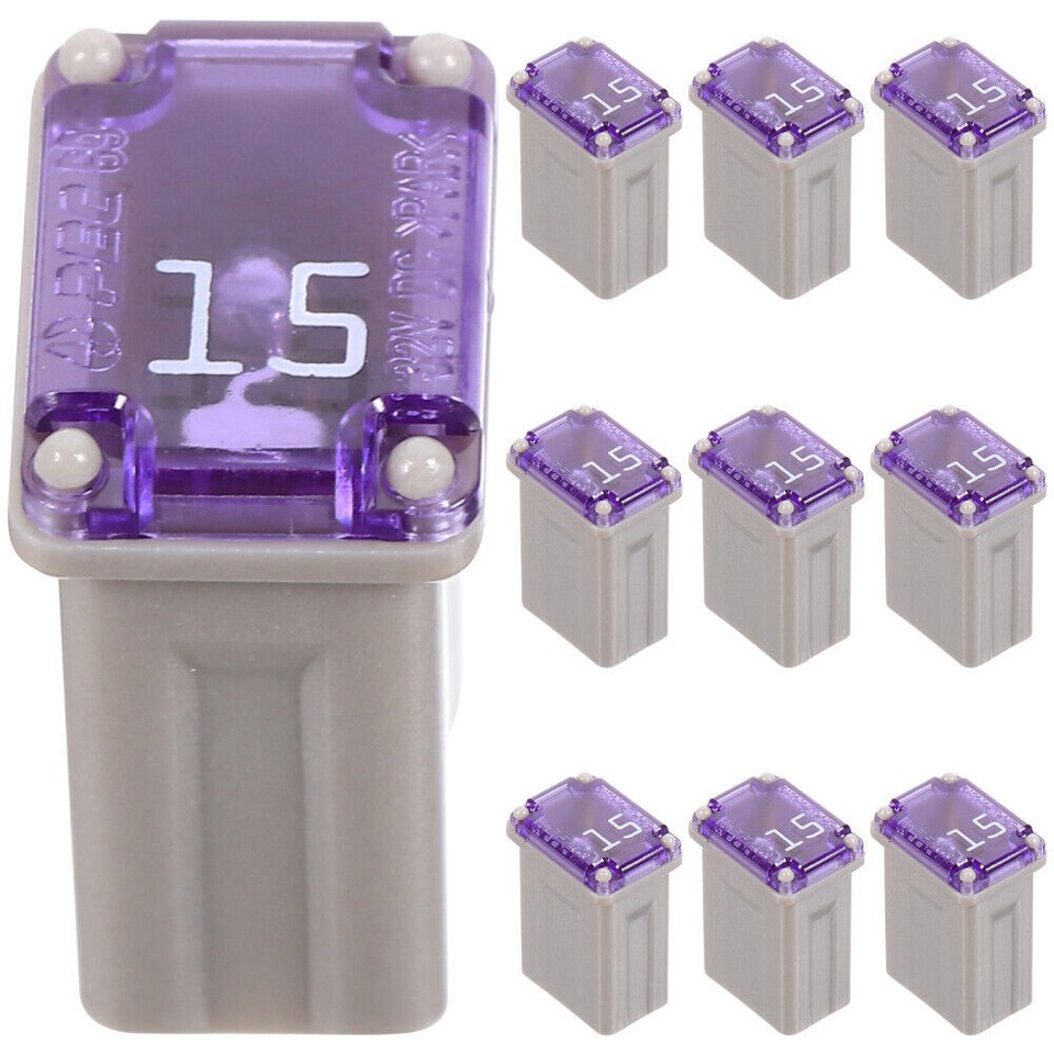 10Pack 15 amp Micro Cartridge Fuses FMM M-Case Female Fuse For Car ...