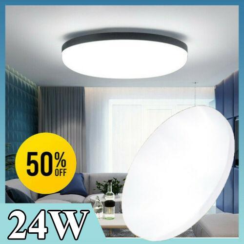 Round LED Surface Mount Fixture Ceiling Light Kitchen Bedroom Panel ...