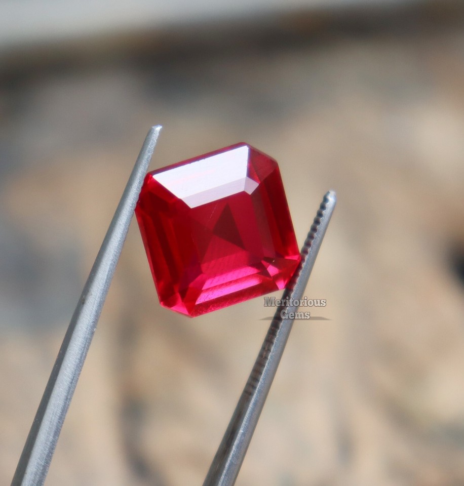 Certified Mozambique Dark Red Ruby 9 Ct Radiant Shape Natural Loose ...